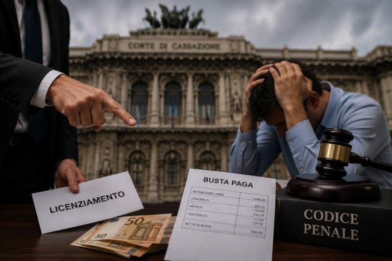 L’estorsione commessa dal datore di lavoro mediante minaccia di ...